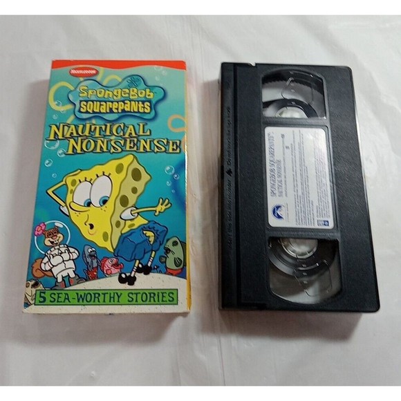 Media | Spongebob Squarepants Nautical Nonsense Vhs | Poshmark